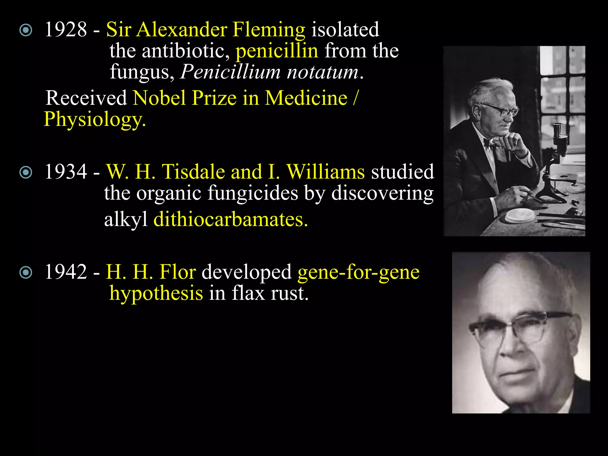 Milestones in the history of plant pathology | PPTX