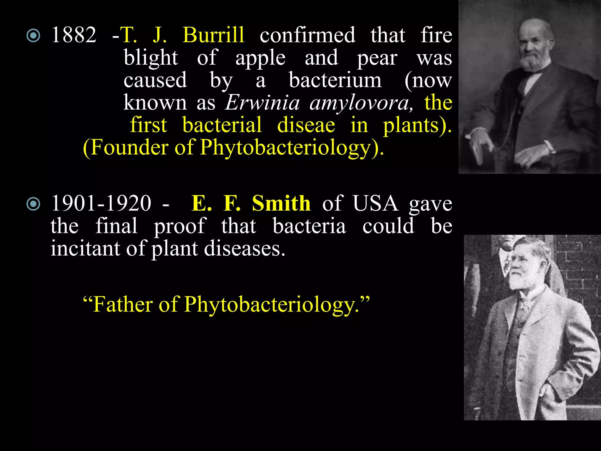 Milestones in the history of plant pathology | PPTX