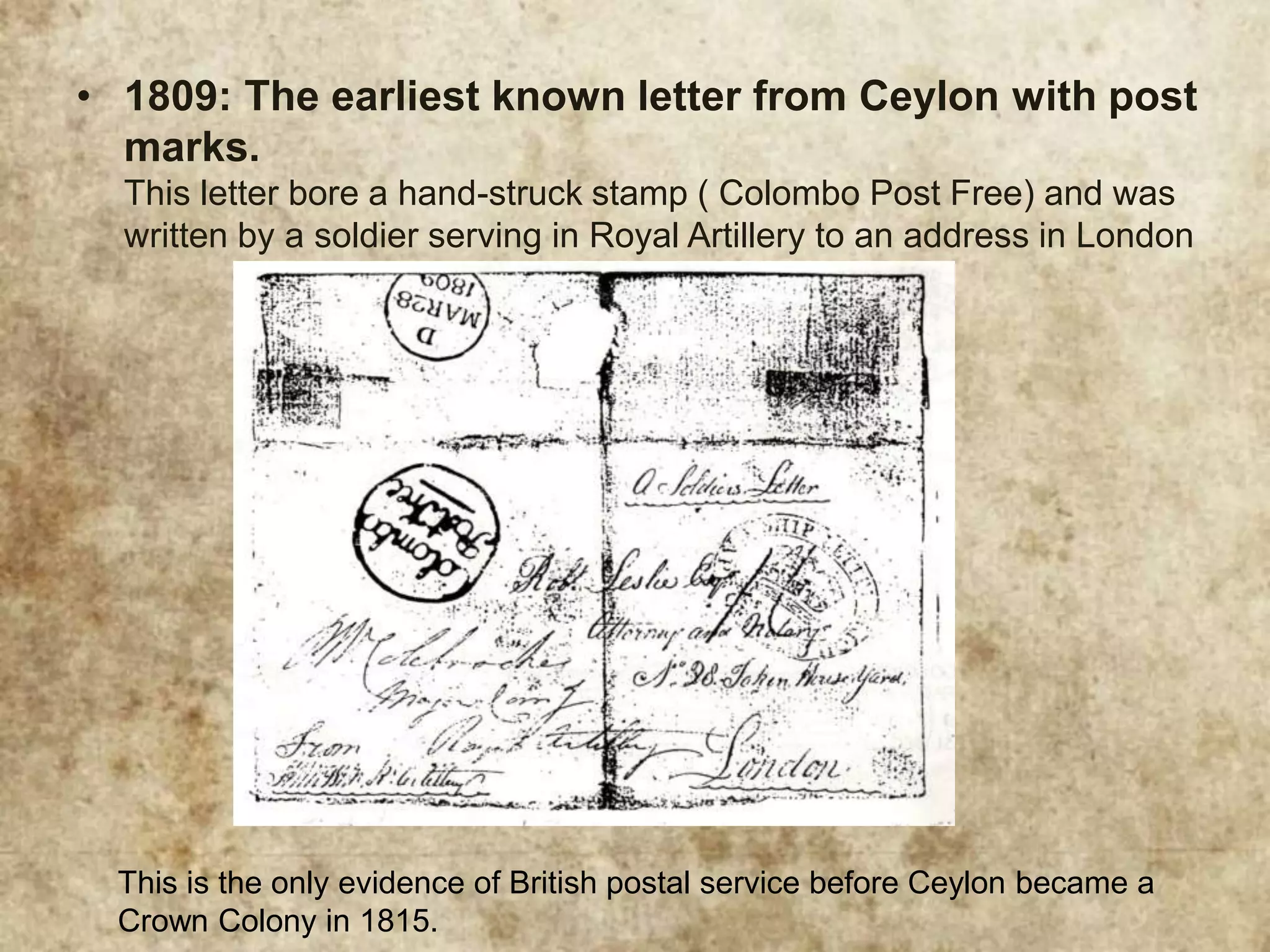 Milestones in the History of the Philately in Sri Lanka.ppt