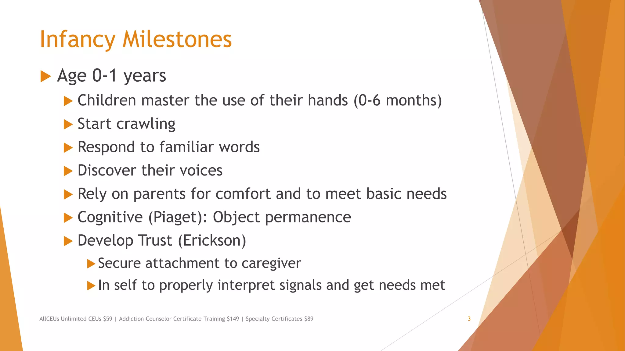 Milestones of child development | PPTX