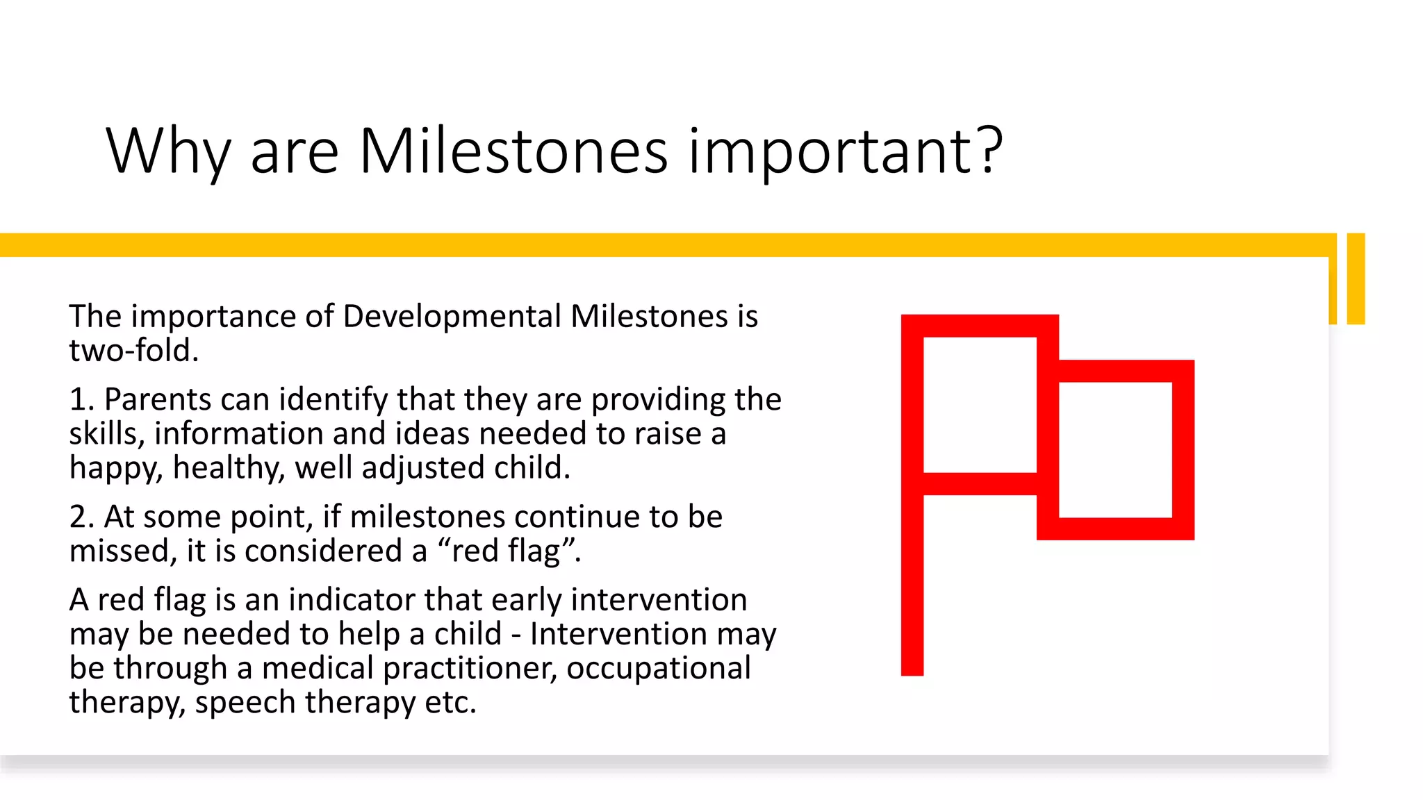 Milestones of development middle years | PPTX