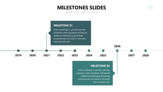 Milestones Slides Powerpoint Template.pptx | Green Solutions | Business