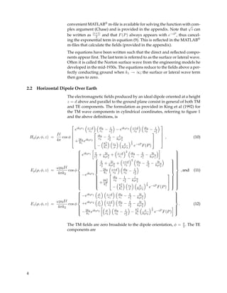 Miletta joseph r. propagation of electromagnetic fields over flat earth | PDF