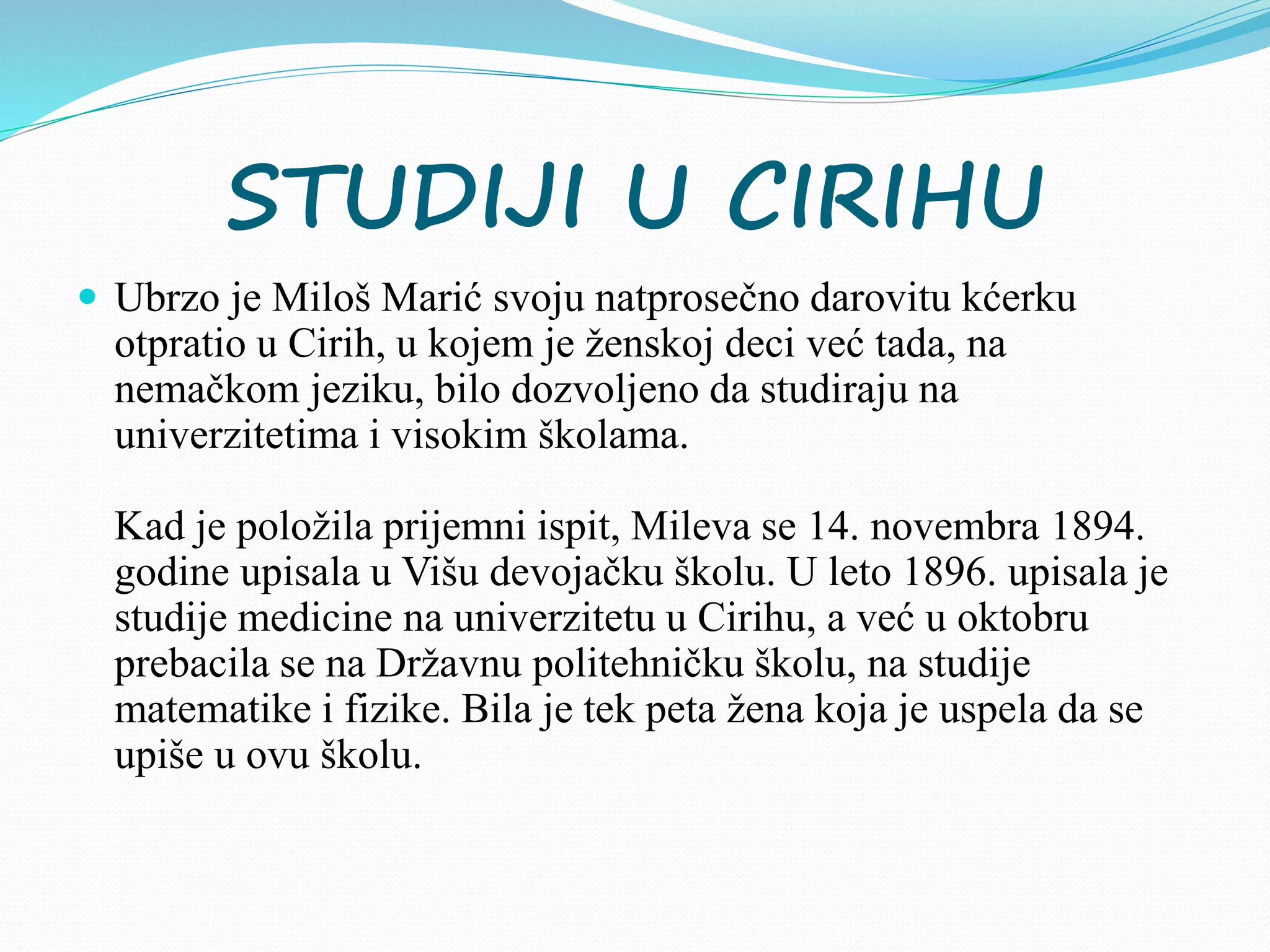 Mileva Maric-Ajnstajn | PPTX