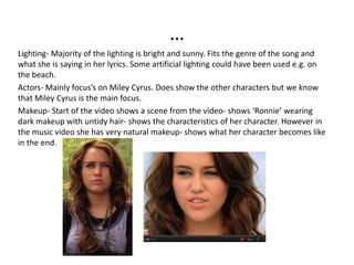 Miley cyrus when i look at you analysis | PPT
