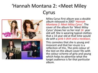 Miley Cyrus ablum cover analysis | PPT