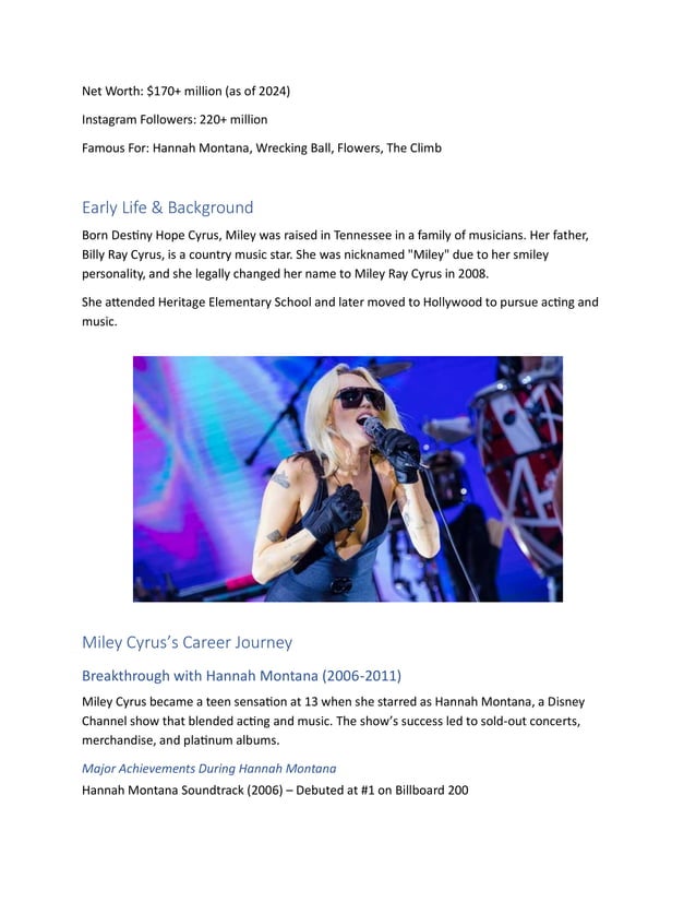 Miley Cyrus Biography The Celeb Post.pdf