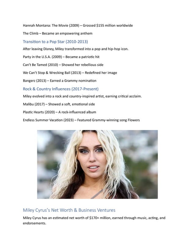 Miley Cyrus Biography The Celeb Post.pdf