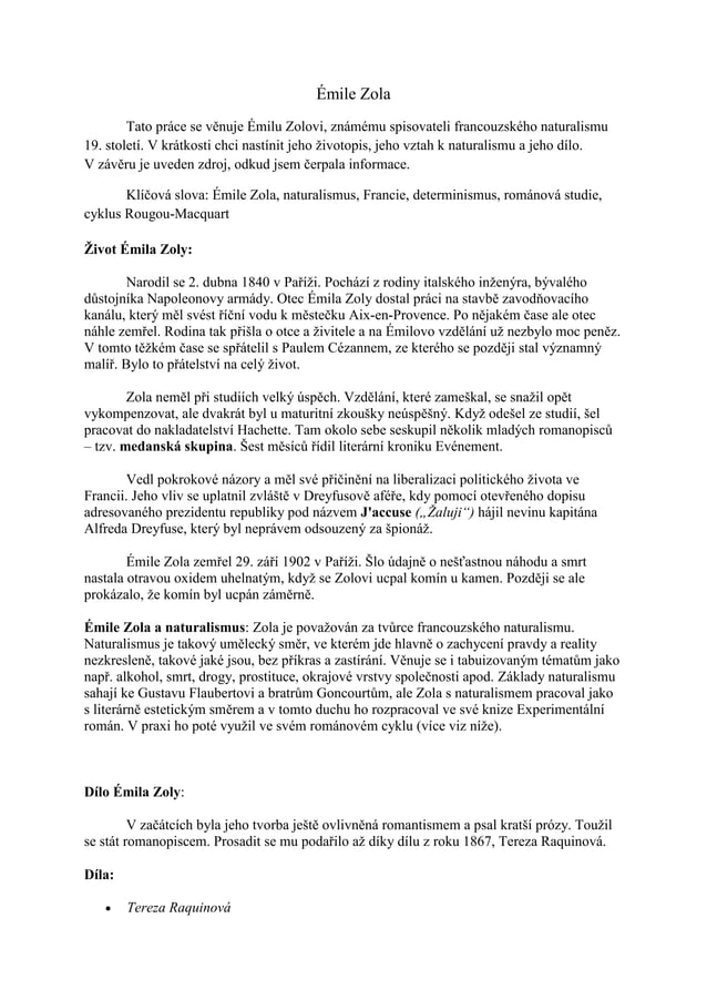éMile zola | PDF