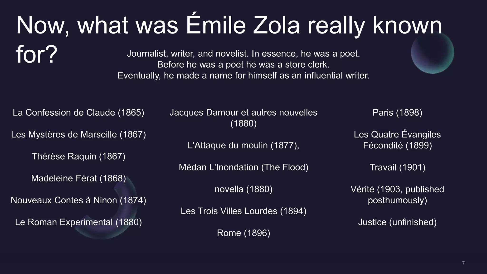 Émile Zola - The father of Naturalism | PPTX