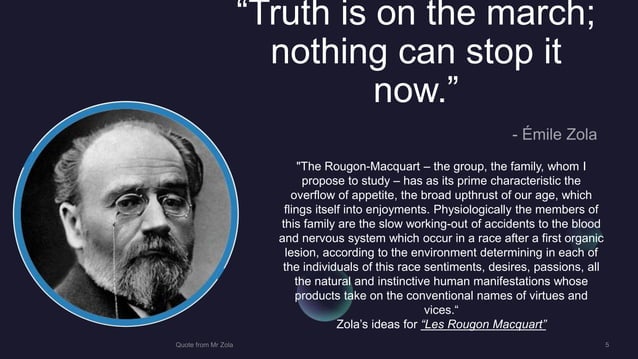 Émile Zola - The father of Naturalism | PPTX | Physics | Science