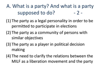 From Movement to Party: Creating the Political Party Structure and ...
