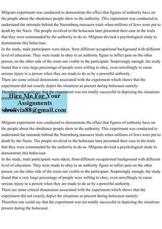 Milgram experiment was conducted to demonstrate the effect that figu.pdf