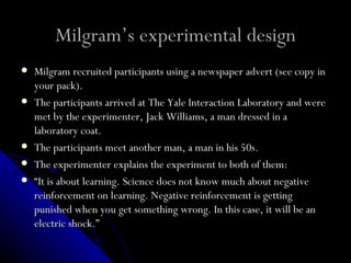 Milgram research evil | PPT