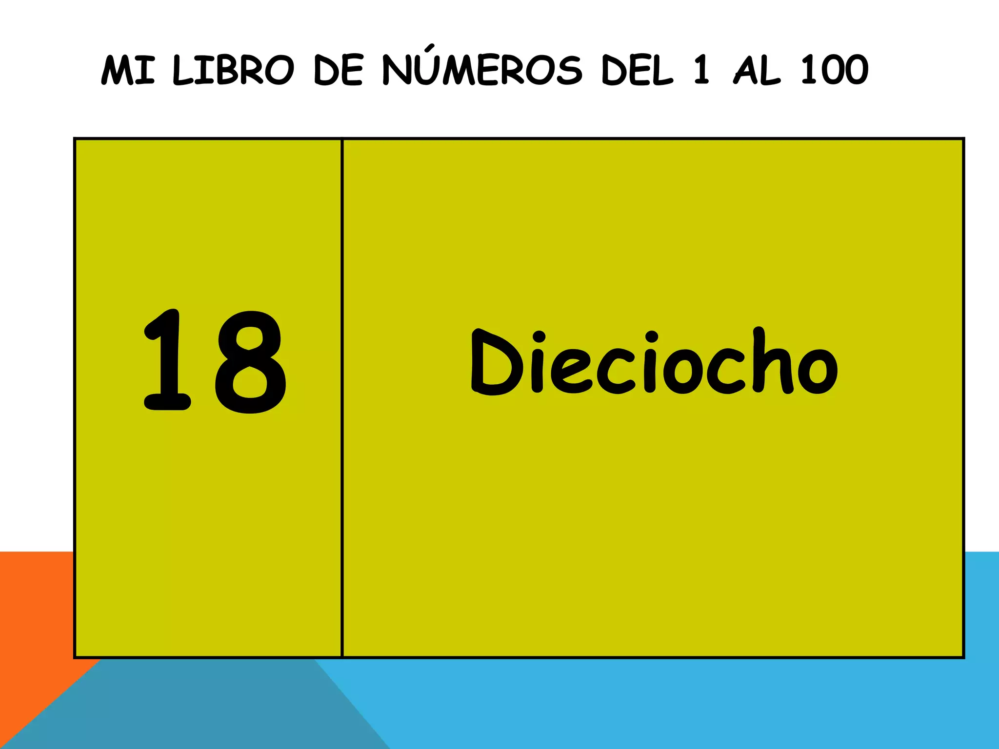 Mi libro de números del 1 al 100 | PPTX