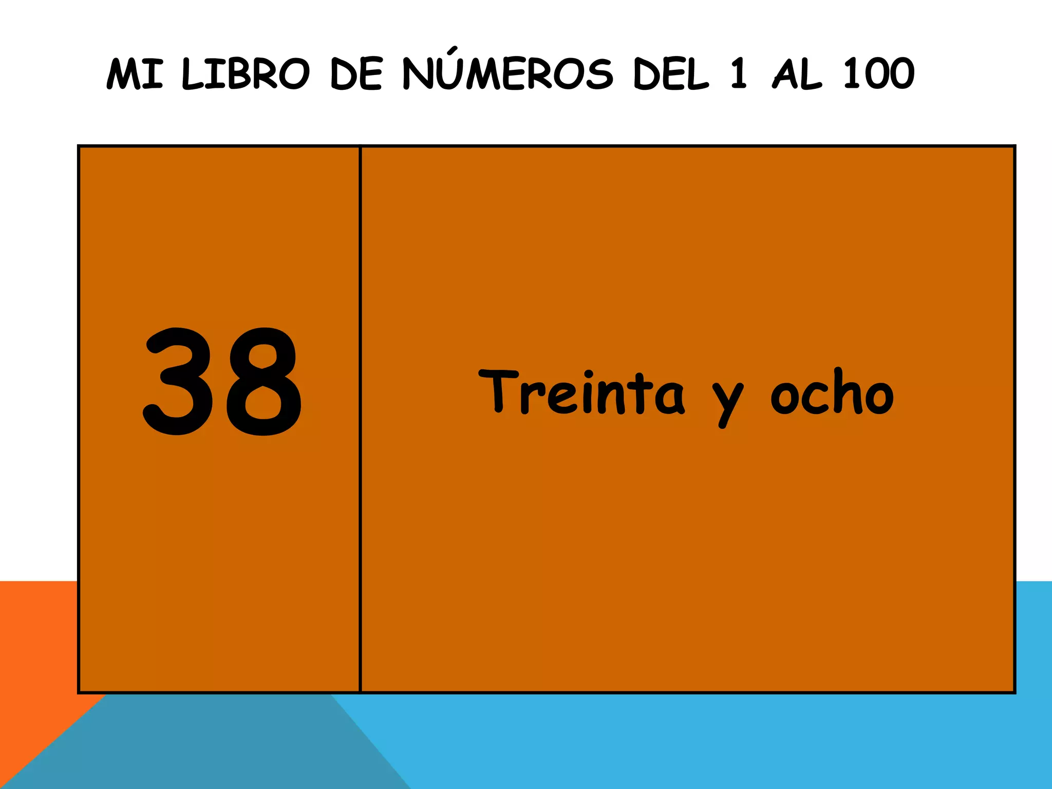 Mi libro de números del 1 al 100 | PPTX