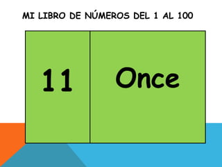 Mi libro de números del 1 al 100 | PPTX
