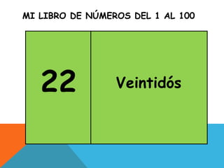 Mi libro de números del 1 al 100 | PPTX