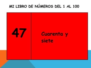 Mi libro de números del 1 al 100 | PPTX
