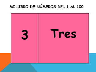 Mi libro de números del 1 al 100 | PPTX