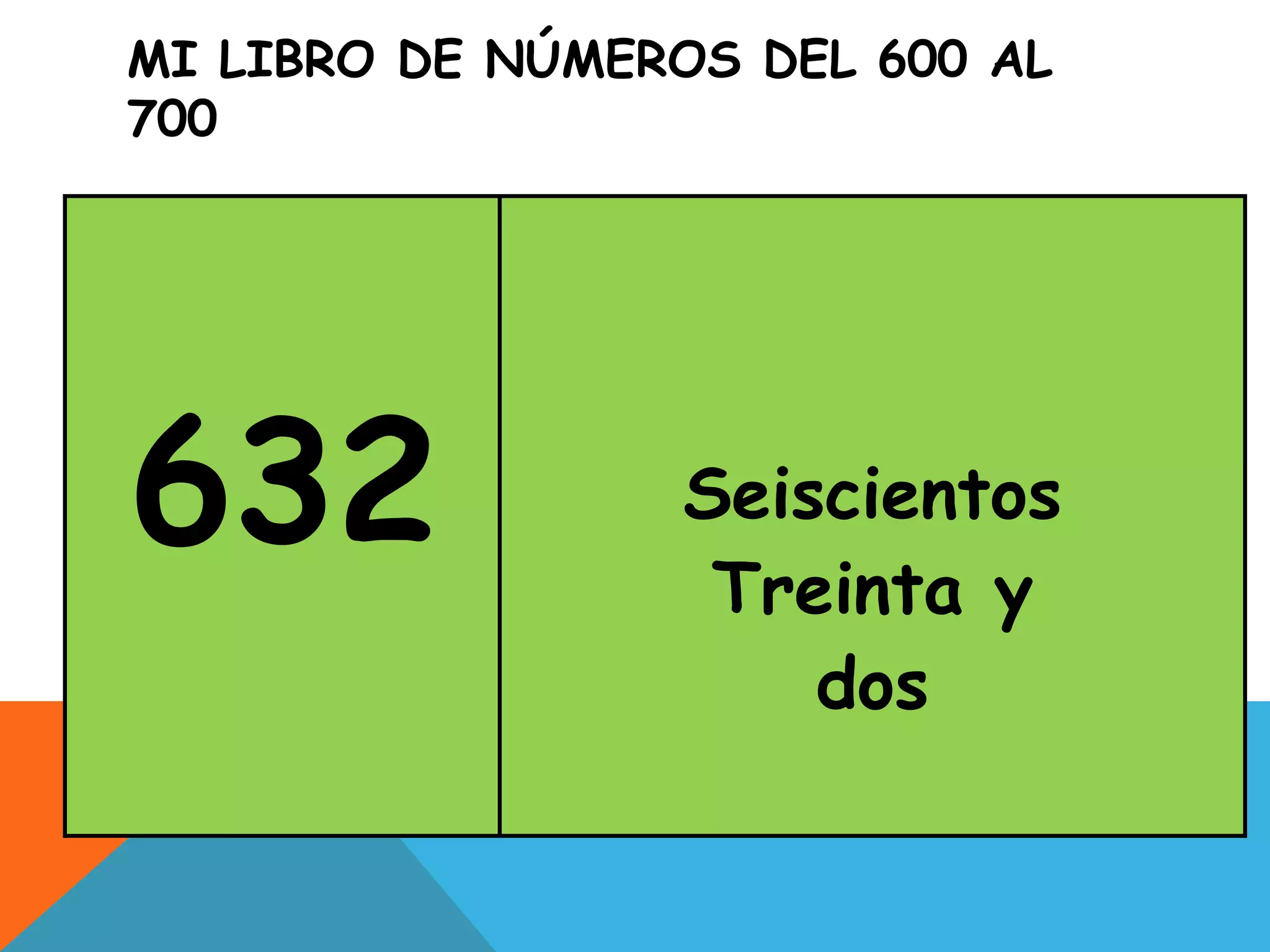 Mi libro de números del 600 al 700 | PPTX