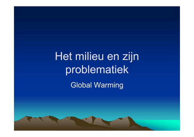 Milieu powerpoint | PDF