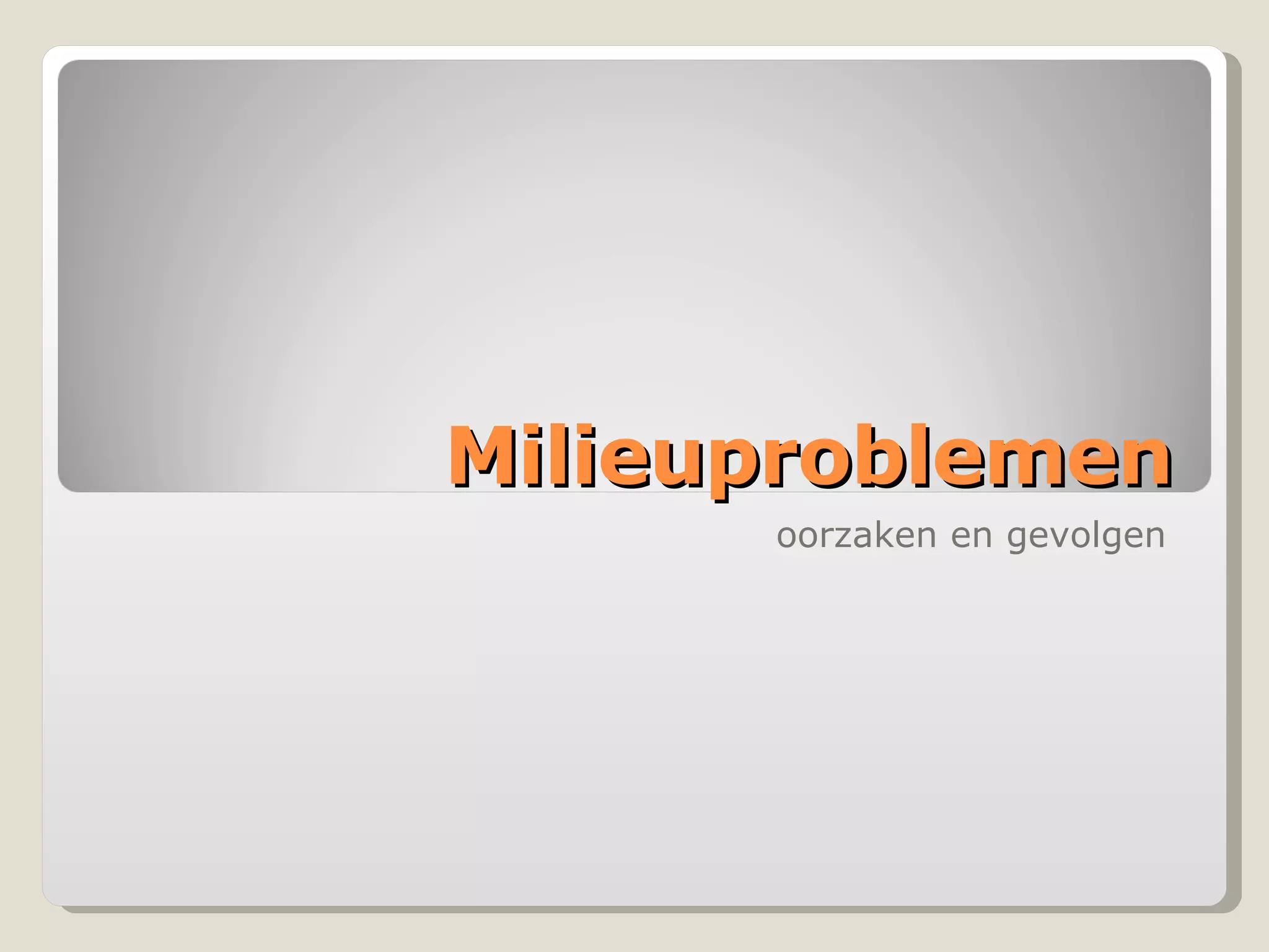 Milieu | PPT