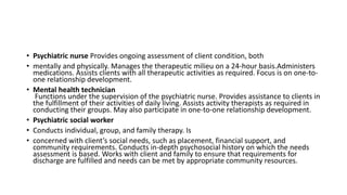 Milieu therapy—the therapeutic community | PPTX