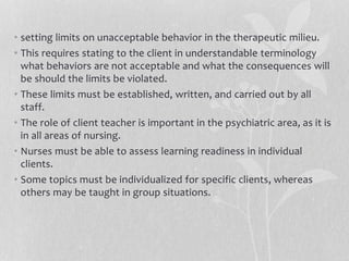 Milieu therapy or therapeutic community | PPTX