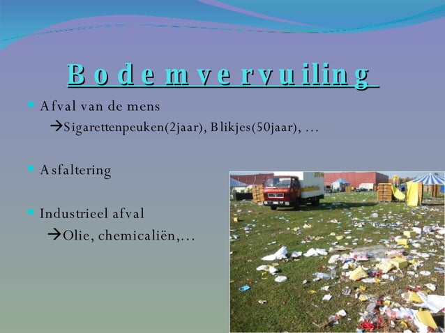 Milieuvervuiling | PPT