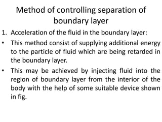 Separation of boundary layer | PPTX