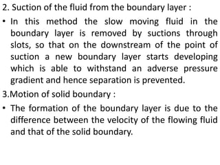 Separation of boundary layer | PPTX