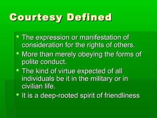 Military courtesy-and-discipline | PPT