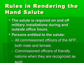 Military courtesy-and-discipline | PPT