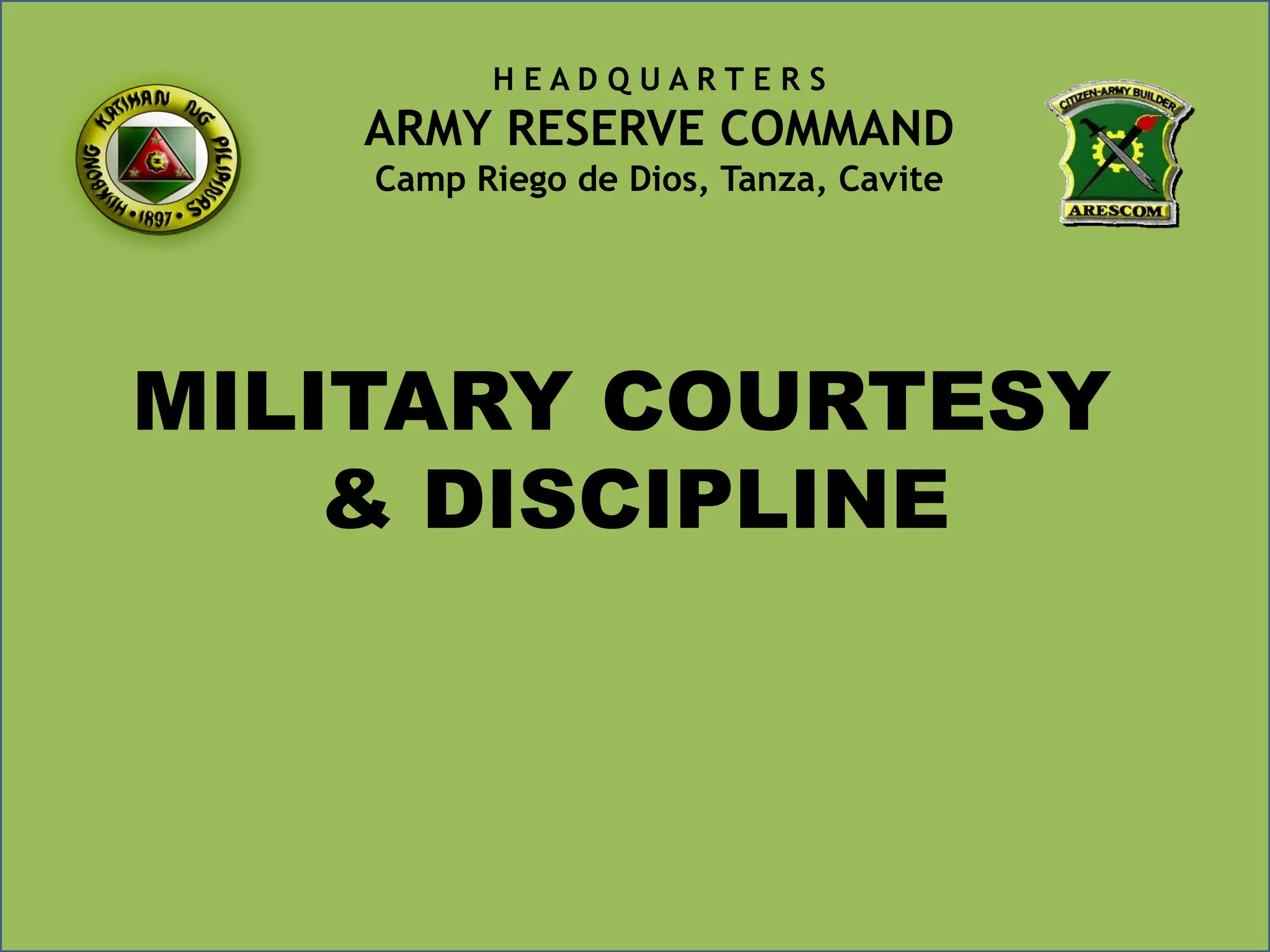 MILITARY-COURTESY-DISCIPLINE (ROTC UNIT) | PDF | Family and Relationships