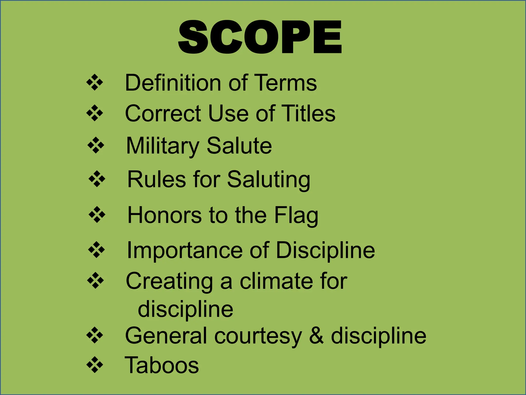 MILITARY-COURTESY-DISCIPLINE (ROTC UNIT) | PDF