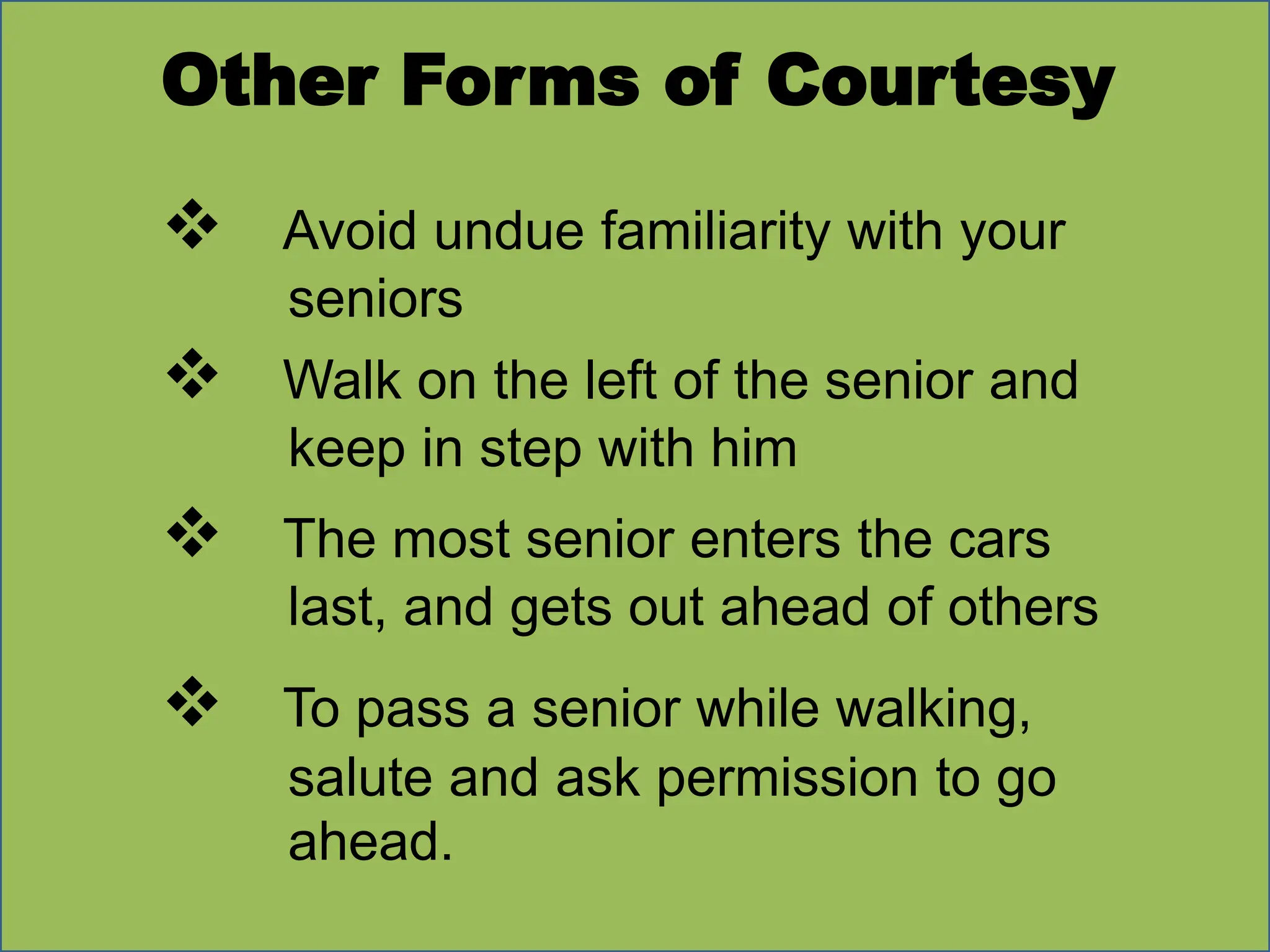 MILITARY-COURTESY-DISCIPLINE (ROTC UNIT) | PDF