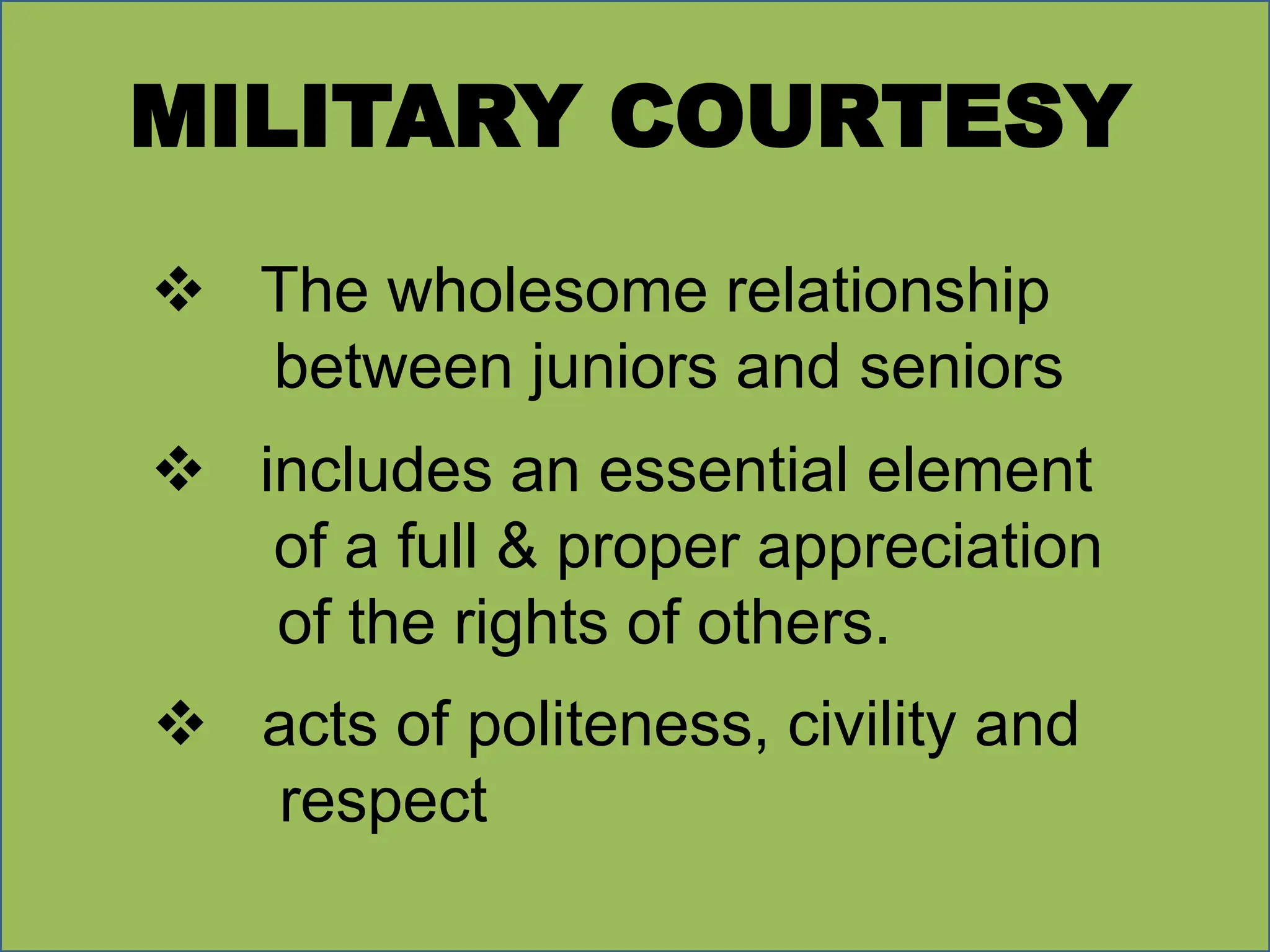MILITARY-COURTESY-DISCIPLINE (ROTC UNIT) | PDF