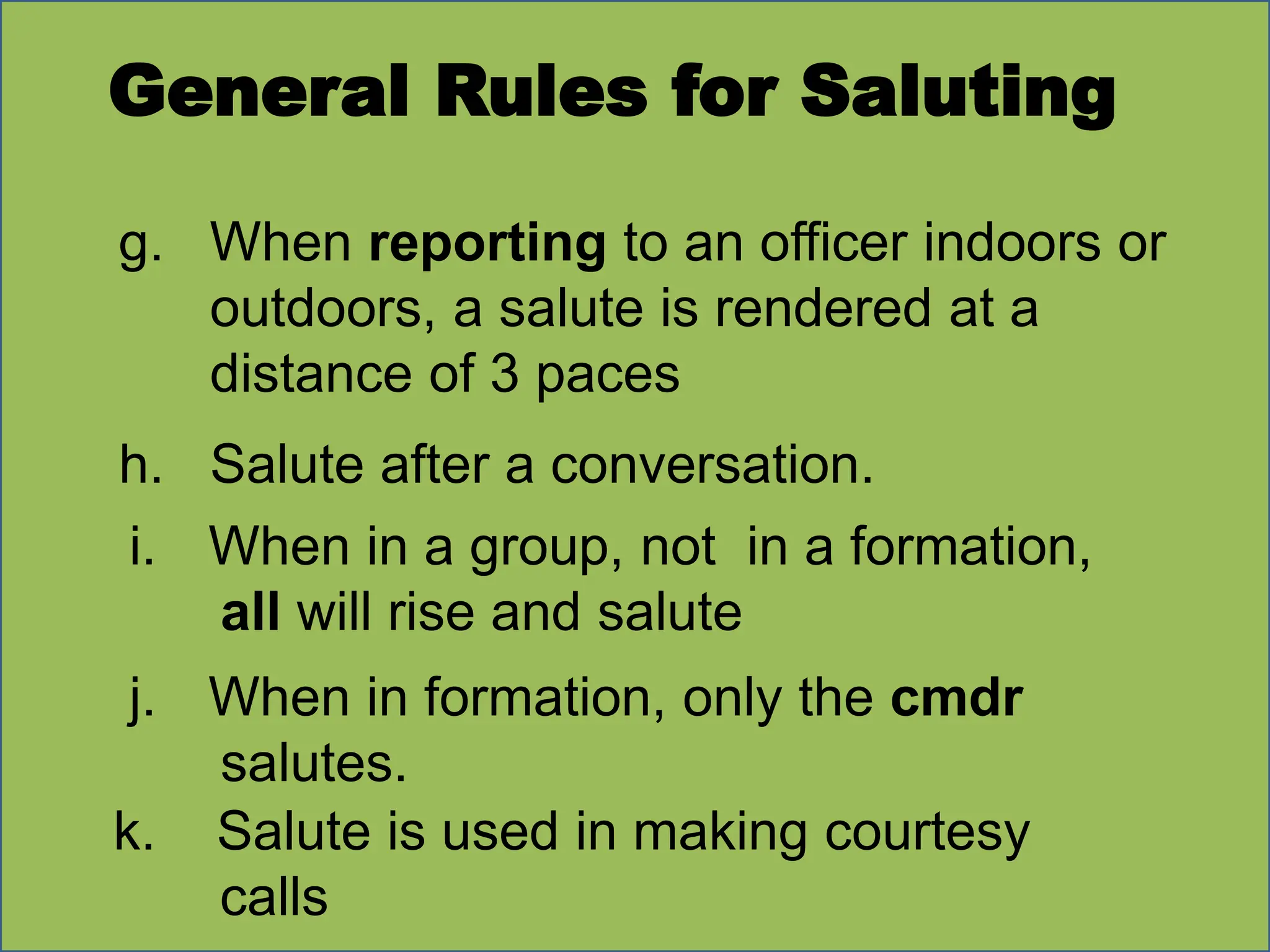 MILITARY-COURTESY-DISCIPLINE (ROTC UNIT) | PDF