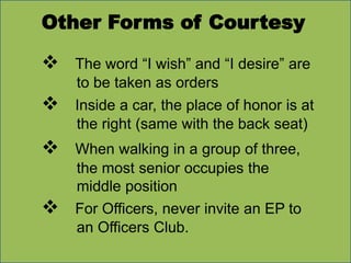 MILITARY-COURTESY-DISCIPLINE (ROTC UNIT) | PDF