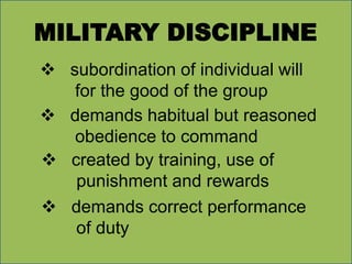 MILITARY-COURTESY-DISCIPLINE (ROTC UNIT) | PDF