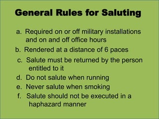 MILITARY-COURTESY-DISCIPLINE (ROTC UNIT) | PDF