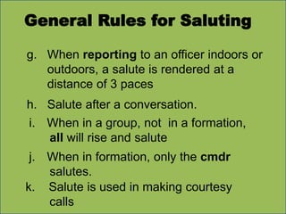 MILITARY-COURTESY-DISCIPLINE (ROTC UNIT) | PDF
