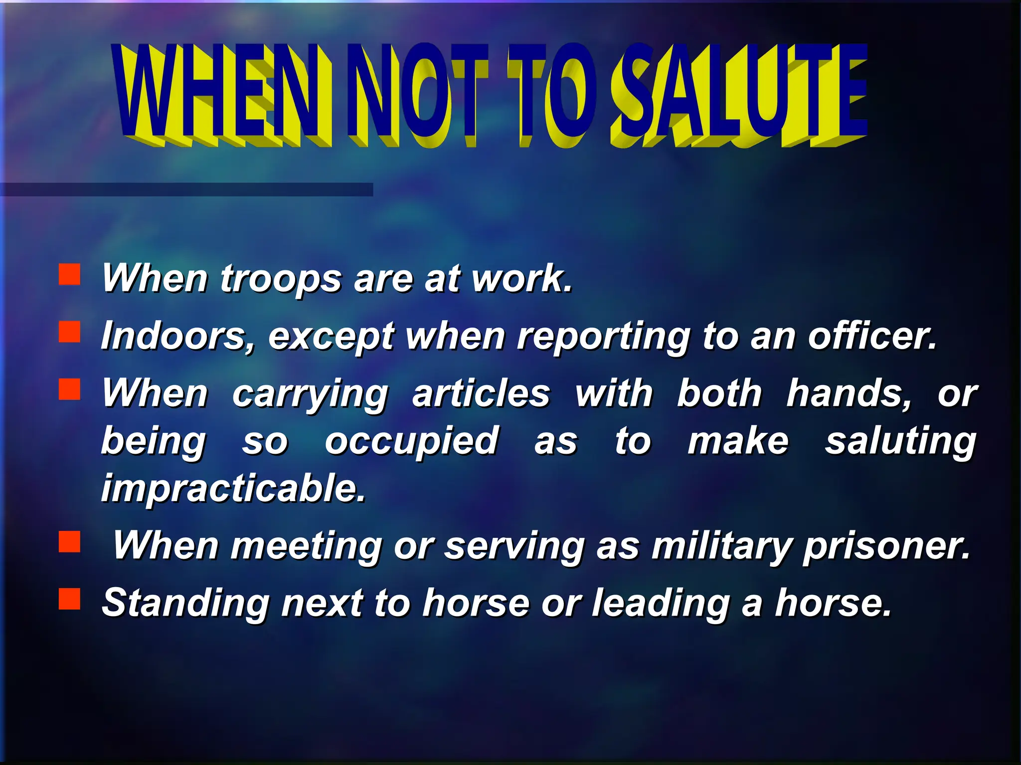Military-Courtesy-Discipline powerpoints | PPT