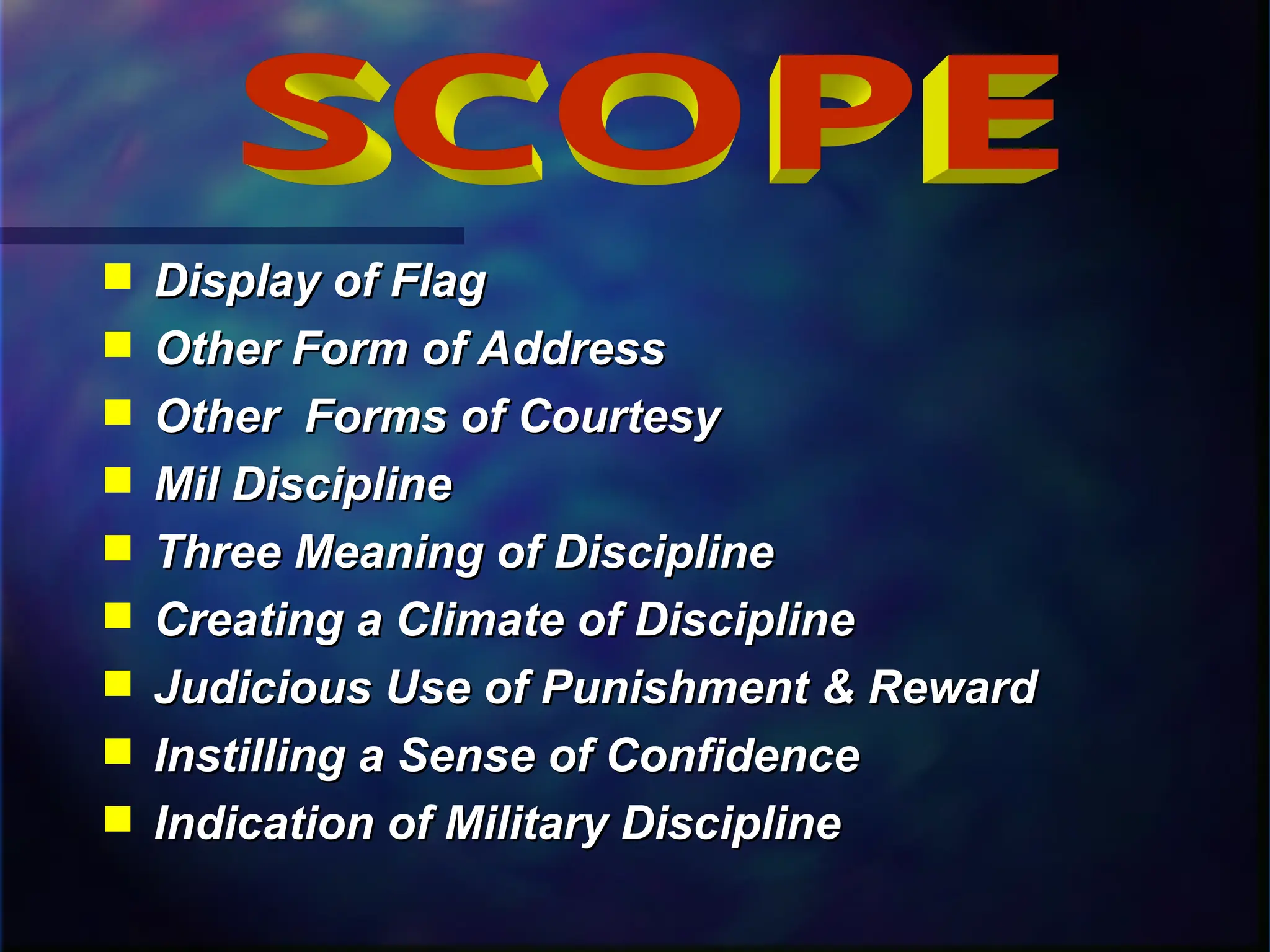Military-Courtesy-Discipline powerpoints | PPT