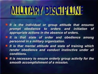 Military-Courtesy-Discipline powerpoints | PPT