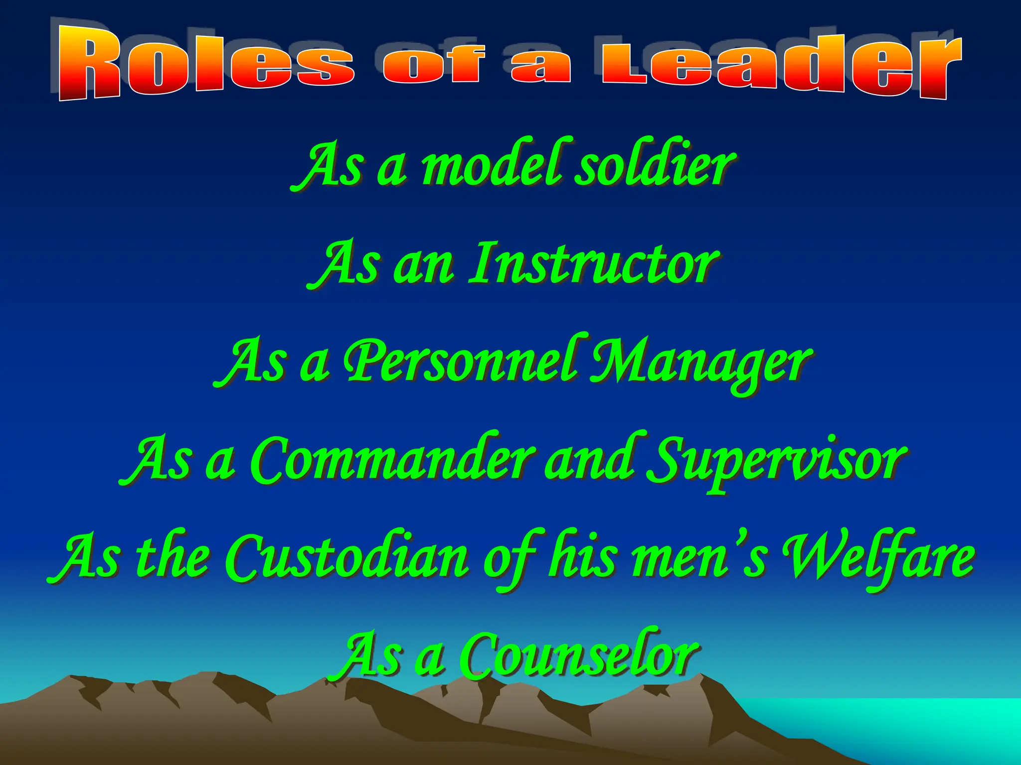 Military-leadership.-ROTC,. PPT., College | PPTX