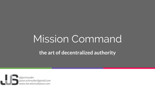 Military agility how maneuver warfare leverages mission command for ...