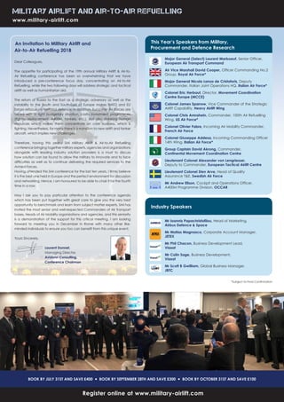 SMi Group's Military Airlift and Air-to-Air Refuelling 2018 | PDF