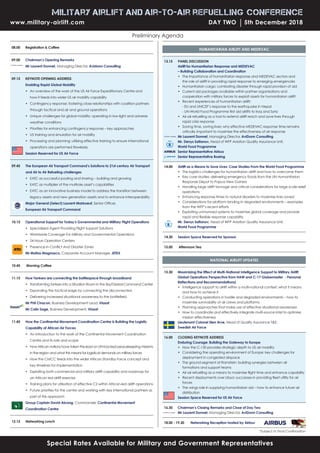 SMi Group's Military Airlift and Air-to-Air Refuelling 2018 | PDF
